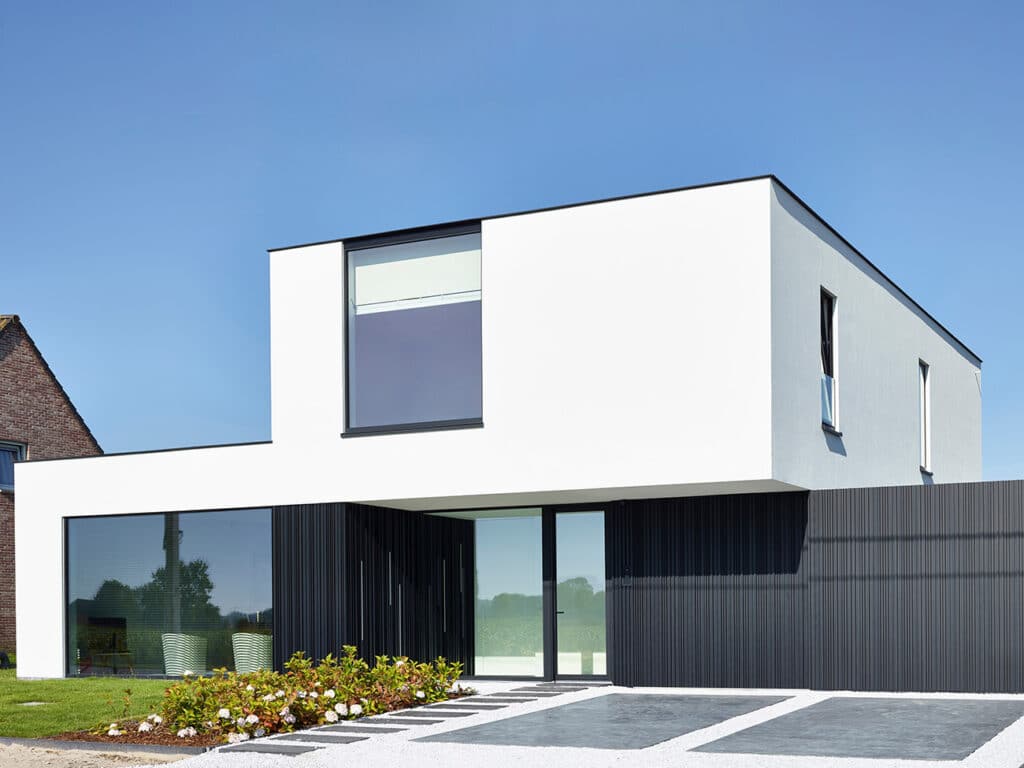 Vertical aluminum cladding that looks sleek and modern