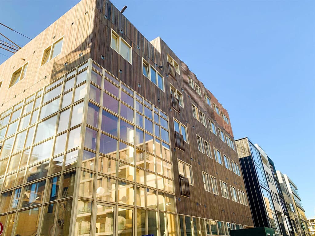 Hernieuwbaarheidslogo voor WEBO op concept I en II geveltimmerwerk