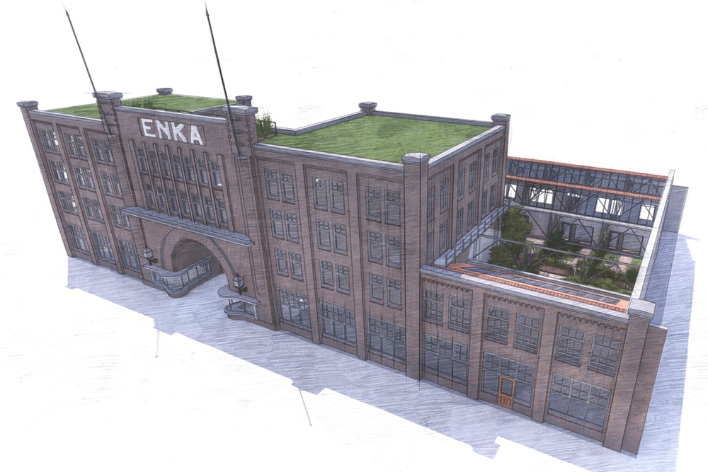 Gate building ENKA in Ede: restoration and repurposing of an icon